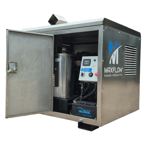 Maxflow Power Products - Maxflow Industrial Diesel Hot Pressure Washer - Yanmar 3-Cylinder 33 ...